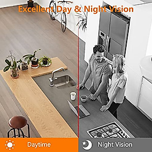 EDSACE Pan Tilt WiFi Dome Security Camera, 360 Degree Smart Indoor Camera,Human and Pet AI Recognition,2-Way Audio,Ideal for Baby Monitor and Pet Monitor Camera