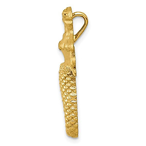 IceCarats 14K Yellow Gold Mermaid Floating Chain Slide Pendant Necklace Charm Only
