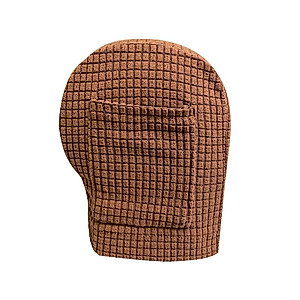 Garayma Sofa Armrest Covers Arm Slipcovers with a Pocket Elastic Sofa Armrest Protector Removable Couch Arm Covers for Sofa Anti-Slip Armrest Covers Christmas Furniture Deco Pack of 2 (Coffee)