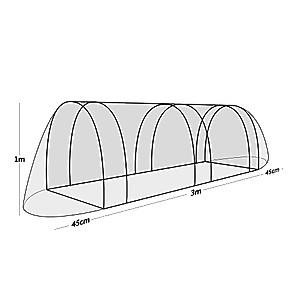 Tierra Garden 50-5020 Haxnicks Easy Shade Net Tunnel Garden Cloche, Giant