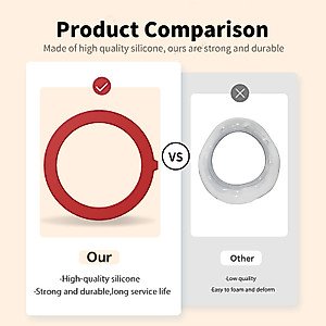 Flush Valve Seal for Kohler, Upgraded 2 Pack Silicone Material Canister Flush Valve Kit Toilet Tank Parts Gasket Replacement for K-GP1059291 for K-4436 Part