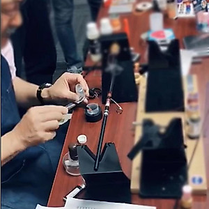 Aitoserlea DIY Fishing Rod Building Machine, Detachable Support Rod Dryer for Rods Building Repair Wrapping Drying Station with Foot Switch