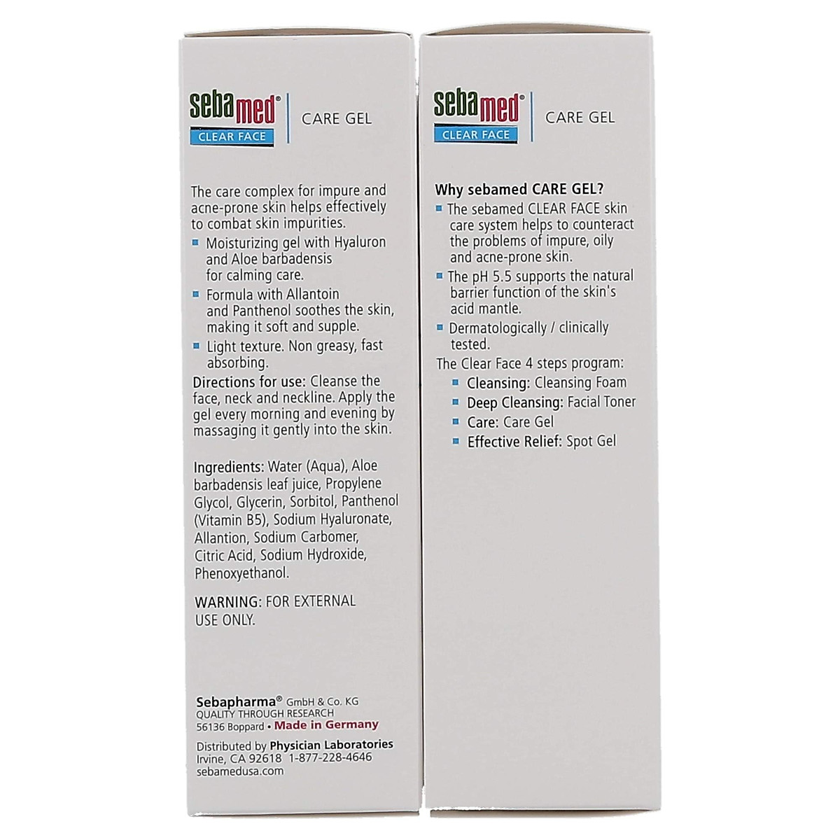 SEBAMED Clear Face Care Gel 50ml - (Pack of 2)