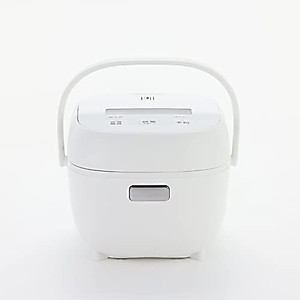TIGER JBS-A055WM Rice Cooker, 3 Cups, For Living Alone, Microcomputer, Extreme Uma Menu, Frozen Rice Menu, Bread Menu, Cooking Menu Included, Fresh Cooking, Matte White