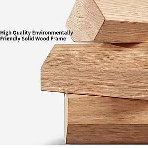 WestUx Modern Minimalist Nightstand, Luxury Solid Wood Bedside Table with Drawer Side Table Bedside Furniture for Bedroom Living Room,E,45x40x50cm(18x16x20inch)