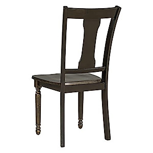 Lepfun 6 Piece Set, Wooden Rectangular Table with 4 Chairs and 1 Bench for Kitchen Dining Room, Home Furniture (Espresso)