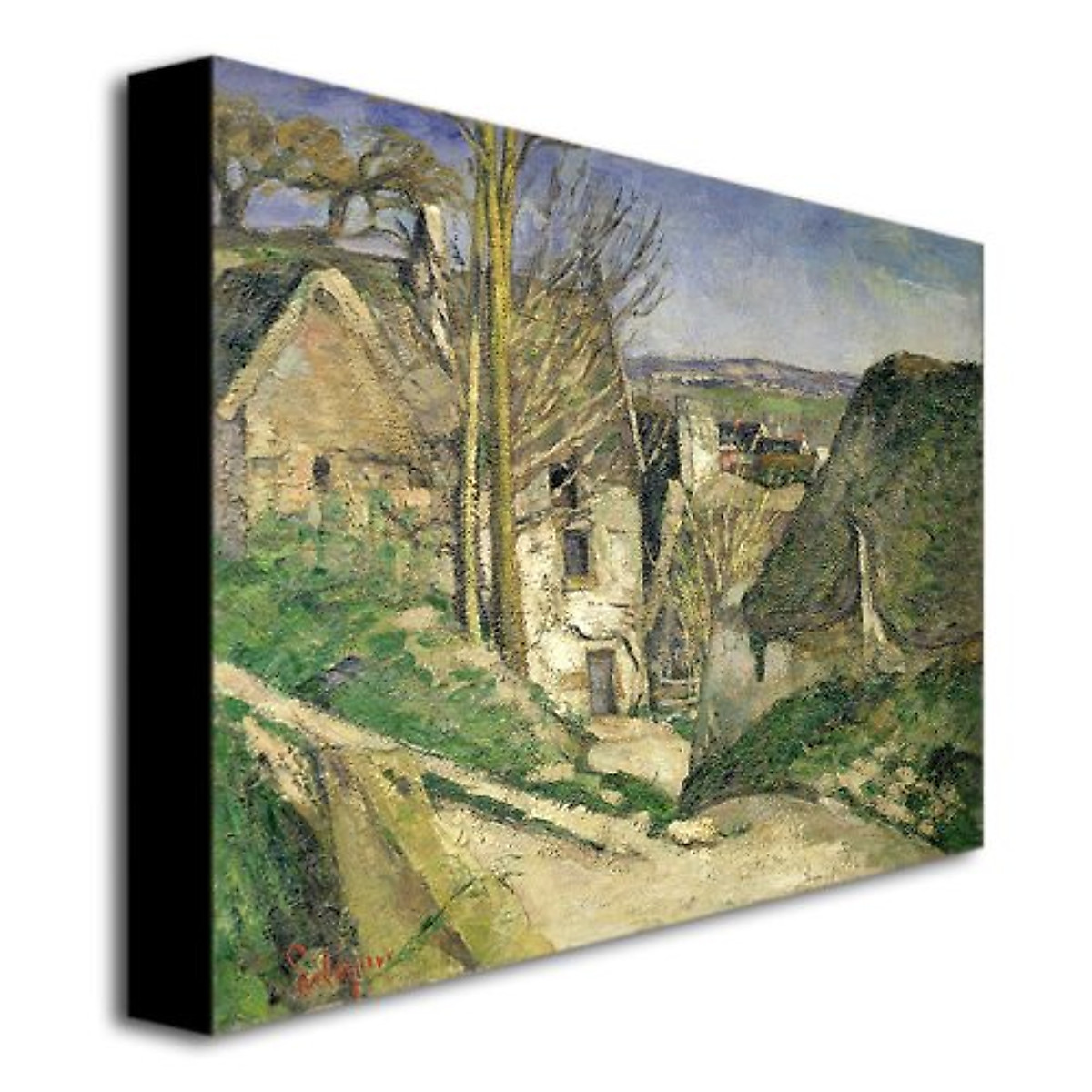 The House of the Hanged Man by Paul Cezanne, 18x24-Inch Canvas Wall Art