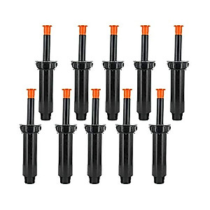 Rain Bird 1800 Series Pop-Up Sprinklers 10 PACK - Nozzles NOT included - RainBird 4" 1804 model pop up irrigation sprinkler for lawn, yard, garden, planter beds