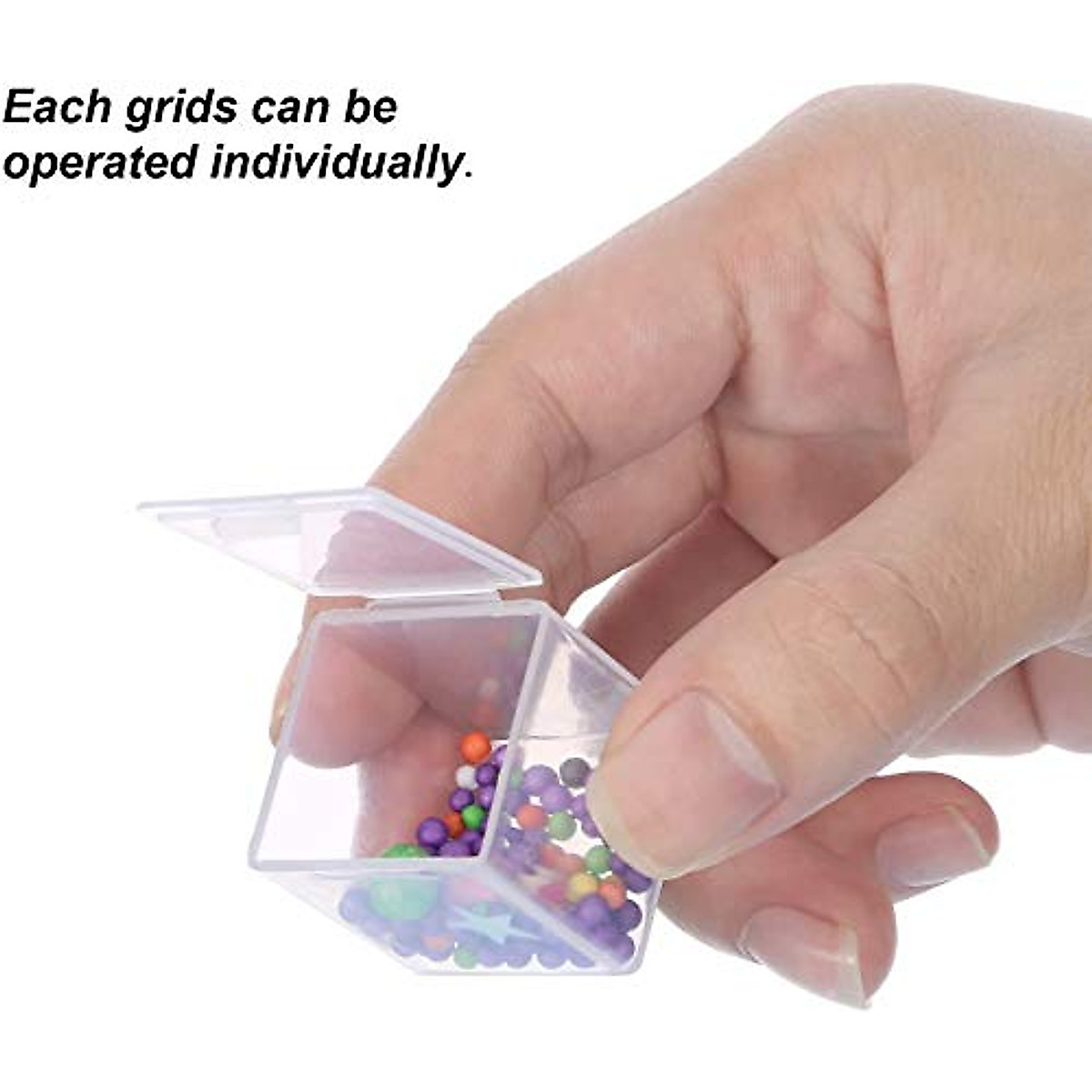 Large Separate 28 Grids Diamond Embroidery Box Plastic Diamond Painting Accessories Diamond Painting Kit Jewelry Organize Box Beads Organizer Storage Craft Box (4)