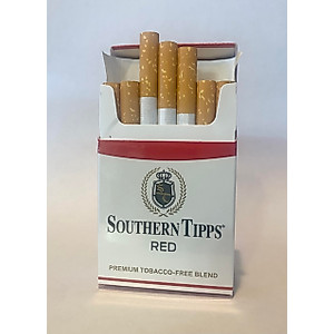 SOUTHERN TIPPS RED PACK HERBAL CIGARETTES - Tobacco & Nicotine Free, Proprietary Botanical Blend, Smooth Smoking Experience, Non-Addictive - 20 Sticks