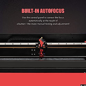 OMTech 80W CO2 Laser Engraver, 80W Laser Cutter and Engraver Machine, 20x28 Laser Cutting and Engraving Machine with Red Dot Pointer Autolift Autofocus Air Assist and LightBurn for Wood Acrylic More