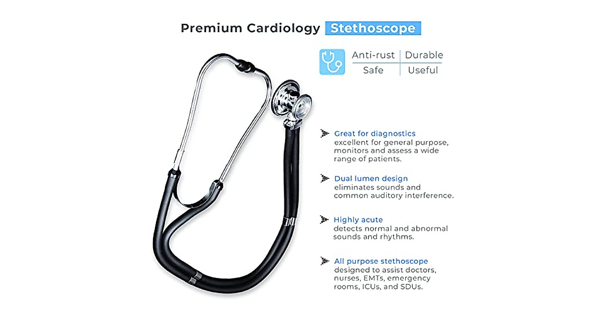Professional Aneroid Blood Pressure Monitor & Stethoscope