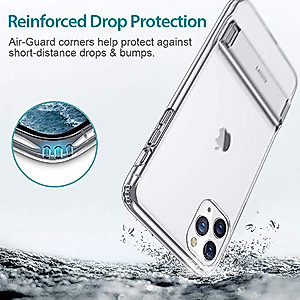 ESR Metal Kickstand Designed for iPhone 11 Pro Max Case, [Vertical and Horizontal Stand] [Reinforced Drop Protection] Flexible TPU Soft Back for iPhone 11 Pro Max (2019 Release), Clear