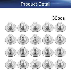 Yinpecly 30Pcs M4 x 5mm Machine Screws Phillips Cross Round Head Screw 304 Stainless Steel Fasteners Bolts