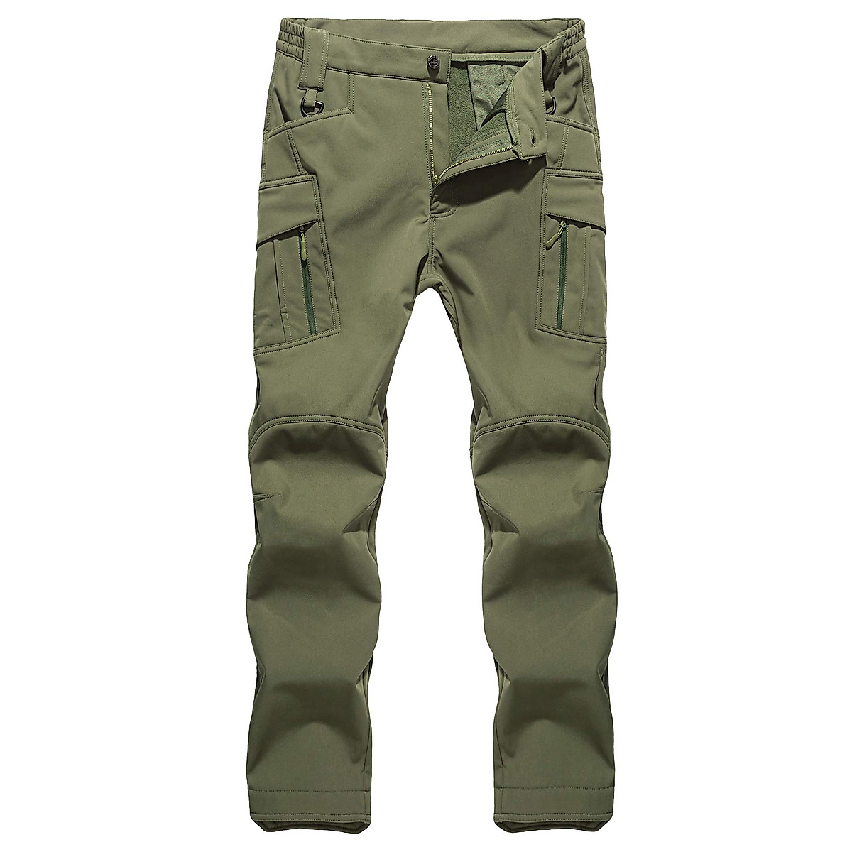 MAGCOMSEN Military Tactical Pants for Men - Fleece Lined Winter Waterproof Snowboarding Hiking Army Pants