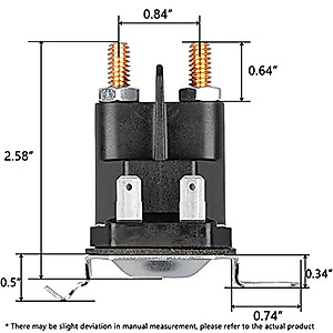 Starter Solenoid Fit for Craftsman Lawn Tractor - Solenoid Fit for AYP Husqvarna Poulan Craftsman LT2000 YS4500 917288701 Mower, Solenoid 12V Replaces 192507 146154 178861 532192507