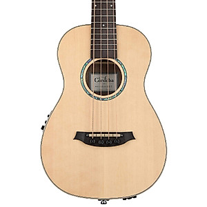 Cordoba Mini II Bass EB-E, Striped Ebony, Small Body, Acoustic-Electric Bass Guitar