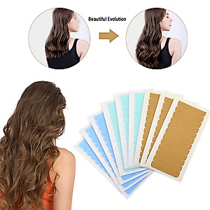 EHDIS Hair Extension Tape Tabs, 9 Sheets Double Sided Replacement Tape Adhesive Hair Extension Tapes with 2PCS Glue Remover Scraper Tool SET (TypeA)