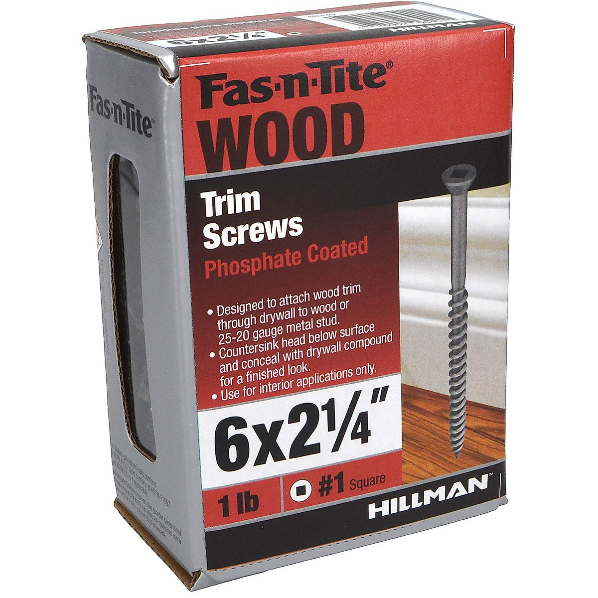Fas-N-Tite Phosphate-Coated Wood Trim Screw (#6 x 2-1/4")