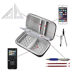 PAIYULE Travel Case for Texas Instruments Ti Nspire CX CAS II Ti-84 Plus CE Graphing Calculator, Large Capacity for Pens, Cables and Other Accessories -Black (Box Only)