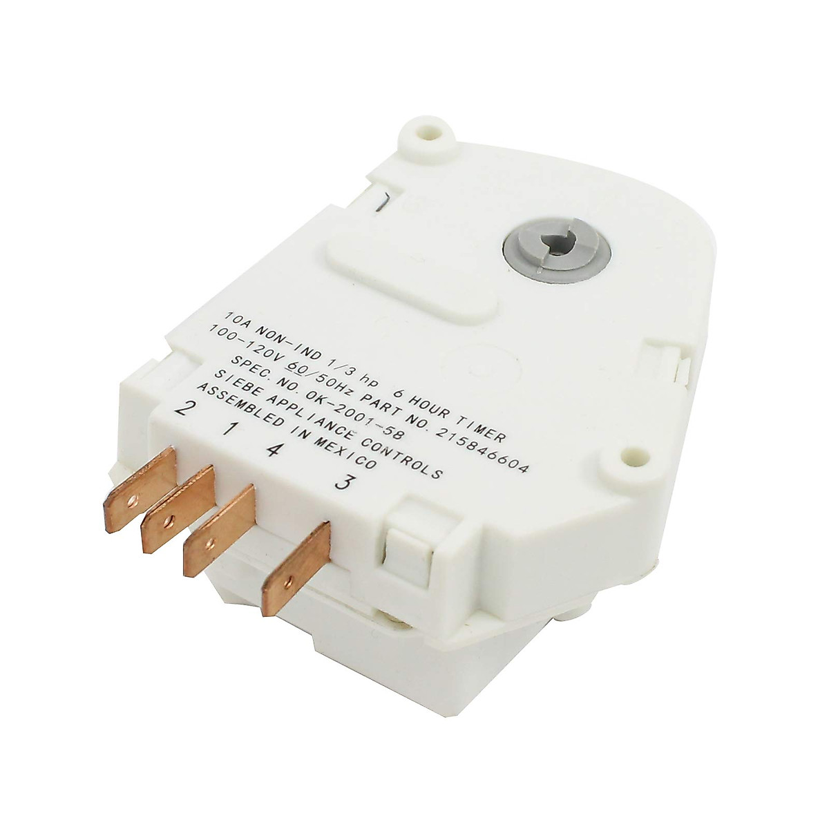 2-Pack 215846604 Refrigerator Defrost Timer Replacement for Kenmore/Sears 253.68802011 Refrigerator - Compatible with 241809401, 241809402 Defrost Timer