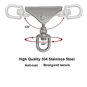 Vigorwise Tree Swing Hanger Hanging Chair Hardware Hammock Hanging Kit Tire Swing Swivel Punching Bag Hanger