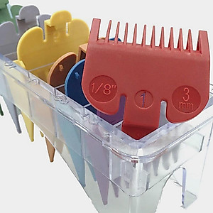 EXCEART Guide Comb Storage Box Hair Clipper Storage Box Limit Comb Organizer Guide Comb Storage Case Hair Tools Supplies Organizer for Barbershop