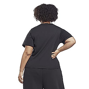 Reebok Training Essentials Graphic Crop Top, Black, 3X