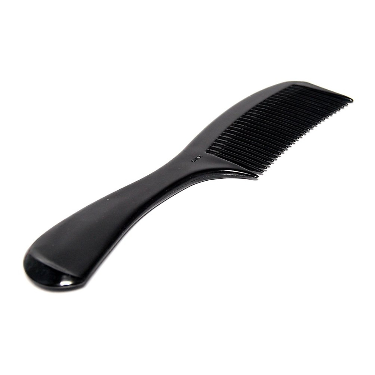 LUXXII - (6 Pack) 8 inch Black Styling Essentials Round Handle Comb Pocket