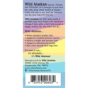Wild Alaskan Skin & Coat Salmon Oil Based Omega-3 Supplement for Dogs, 16 fl.oz.