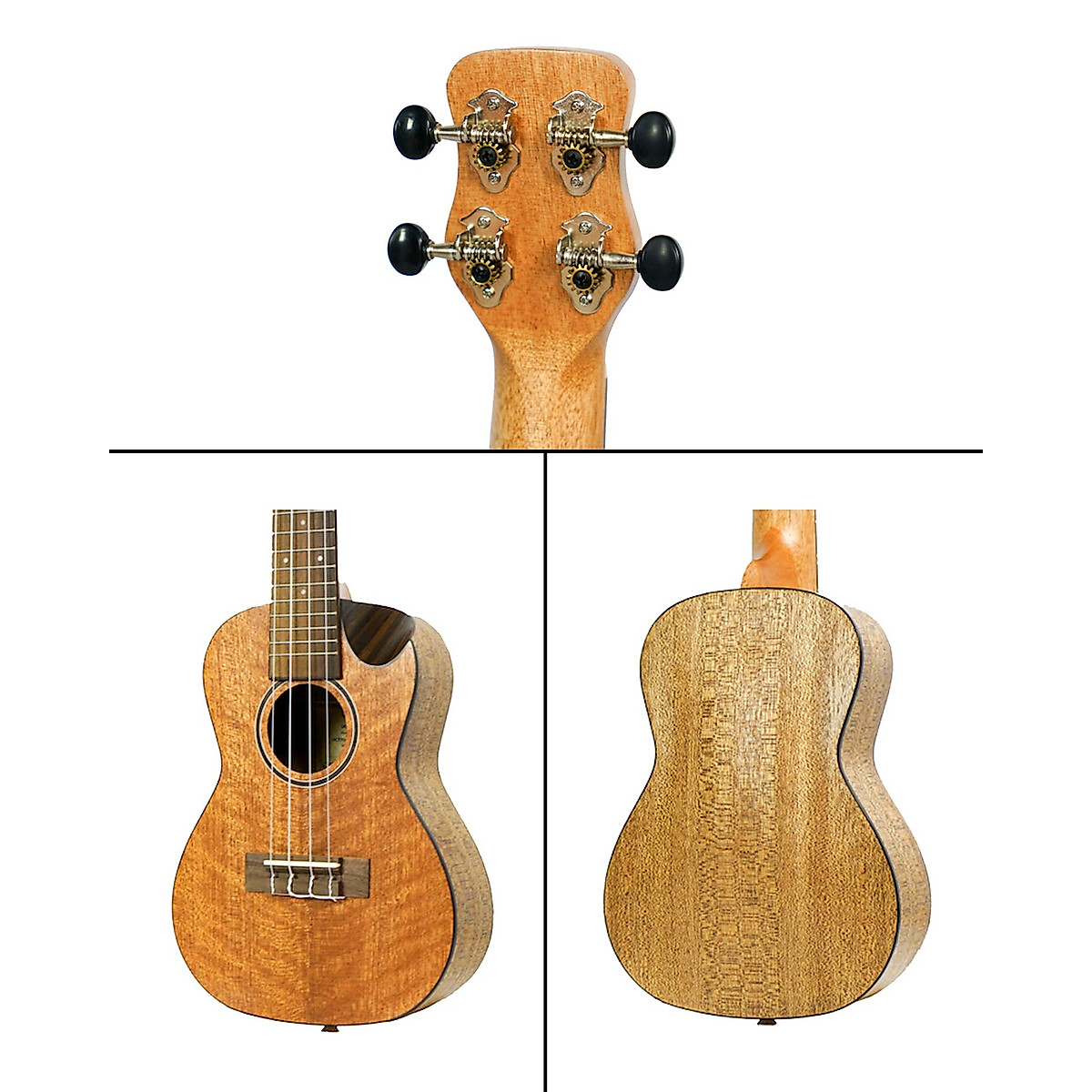 Journey Instruments Meranti Concert Travel Ukulele – UC770CE Traveling Concert-Size Ukulele – Top Best Road Trip Ukulele Musical Instruments – Travel Ukulele Case