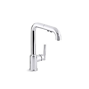 KOHLER 7505-CP Purist Kitchen Sink Faucet, One Size, Polished Chrome