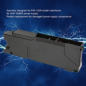 Game Console Power Source, for PS4 1200 Replacement, -200ER Power Supply Unit, Small and Portable Power Source Component, Easy to Install