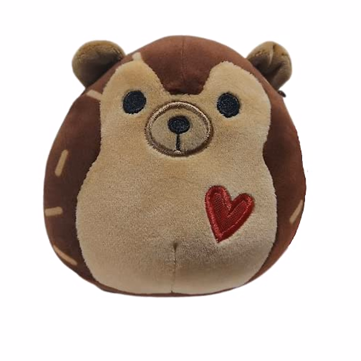 Squishmallow Hedgehog 13 cm (5 inch) Heart Valentine Brown Plush Stuffed Animal Super Soft Cuddle Pillow