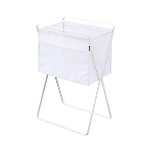 Yamazaki Home Tower Space Saving Storage Hamper, 27.6" - Steel - 9.8 Gallons, 35 Liters