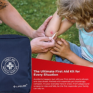 First My Family 4-Person Emergency Survival Kit with LifeStraw Water Filter - Disaster Preparedness Backpack with Hurricane and Earthquake Supplies, 72 Hour Survival Gear