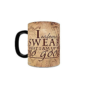 Morphing Mugs Harry Potter - Hogwarts Marauder's Map - I Solemnly Swear - 11 oz Heat Sensitive Mug – Image Revealed With HOT Liquid added! - Officially Licensed Collectible