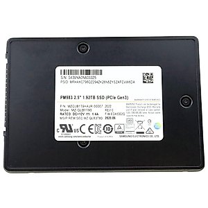 Recertified MZ-QLB1T90 PM983 1.92TB NVMe PCIe Gen3 2.5'' U.2 SSD Solid State Drive
