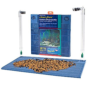 Penn-Plax Clear-Free Premium Under Gravel Aquarium Filter (UGF) – Freshwater and Saltwater Safe – Suitable for 15 – 20 Gallon Tanks