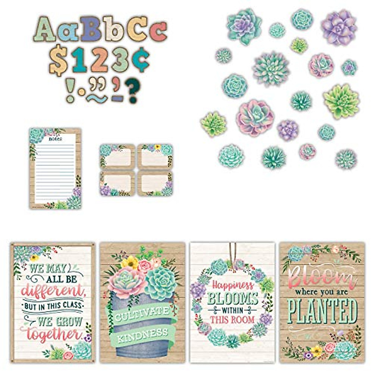 Teacher Created Resources Rustic Bloom Classroom Kit (32404)