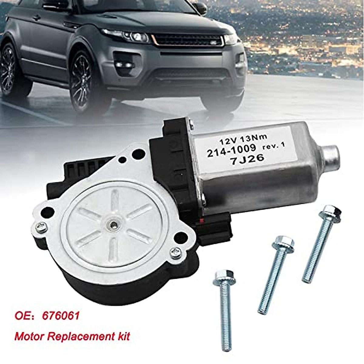 676061 RV Step Motor Replacement Kit Compatible with Kwikee, Wonvon 214-1001 RV Stair Entry Step Motor Replacement for Lippert 1101428 Motor Replacement Kit, Includes 3 Screws, One Year Warranty