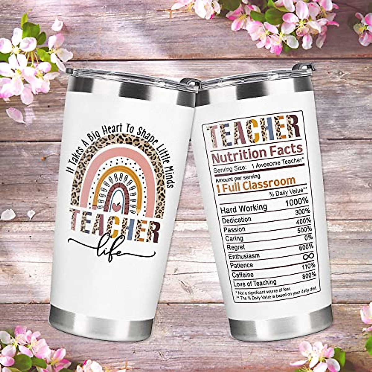 Teacher Gifts For Women - Teacher Appreciation Gifts From Students - Gifts for Teachers - Teacher Gifts For Birthday, Appreciation Week, Back To School - Teacher Valentine Gifts 20 Oz Teacher Tumbler