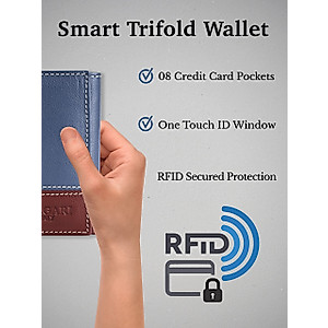 CALGARI® Italian Luxury Leather Wallets For Men | Trifold