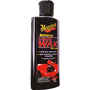 Meguiar's MC20206 Motorcycle Liquid Wax Wet Look, 6 Fluid Ounces