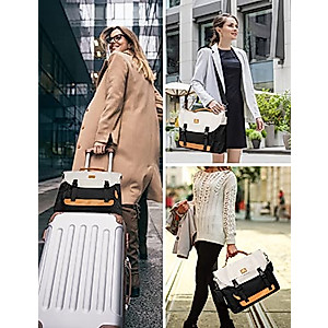 Messenger Bag for Women, 15.6 Inch Laptop Bags Computer Case with Shoulder Strap, Water Resistant Crossbody Carrying Laptop Sleeve Fashion Cute Work Briefcase for Travel School Office, Girl Gift Ideas