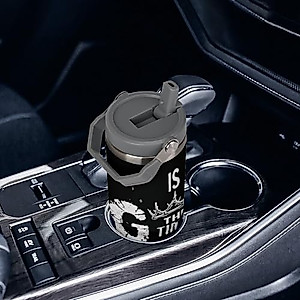 Is God The Time I Love Jesus 30 OZ Insulated Tumblers with Handle And Straw Leakproof Vacuum Insulated Stainless Steel Water Bottle for Car Fishing Travel