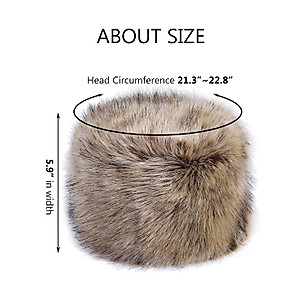 Soul Young Women's Winter Faux Fur Cossak Russian Style Hat(One Size,Nature)