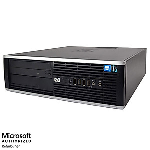 HP Professional Desktop Computer PC - Intel Quad Core i5 3.2-GHz, 8GB RAM, 240GB Solid State Drive, DVD, WiFi, Keyboard, Mouse, Windows 10 Professional (Renewed)