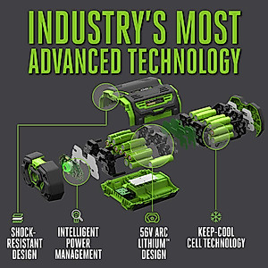 EGO Power+ BA1400T 56-Volt 2.5 Ah Battery with Upgraded Fuel Gauge (3rd Generation) , Black