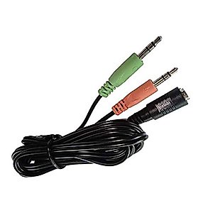 PC Splitter (6FT Long) for AstroA10 A10 A40, Sennheiser, SteelSeries, Turtle Beach & Similar Gaming Headsets : Gaming Headset to PC Adapter - 3.5mm to Dual 3.5mm